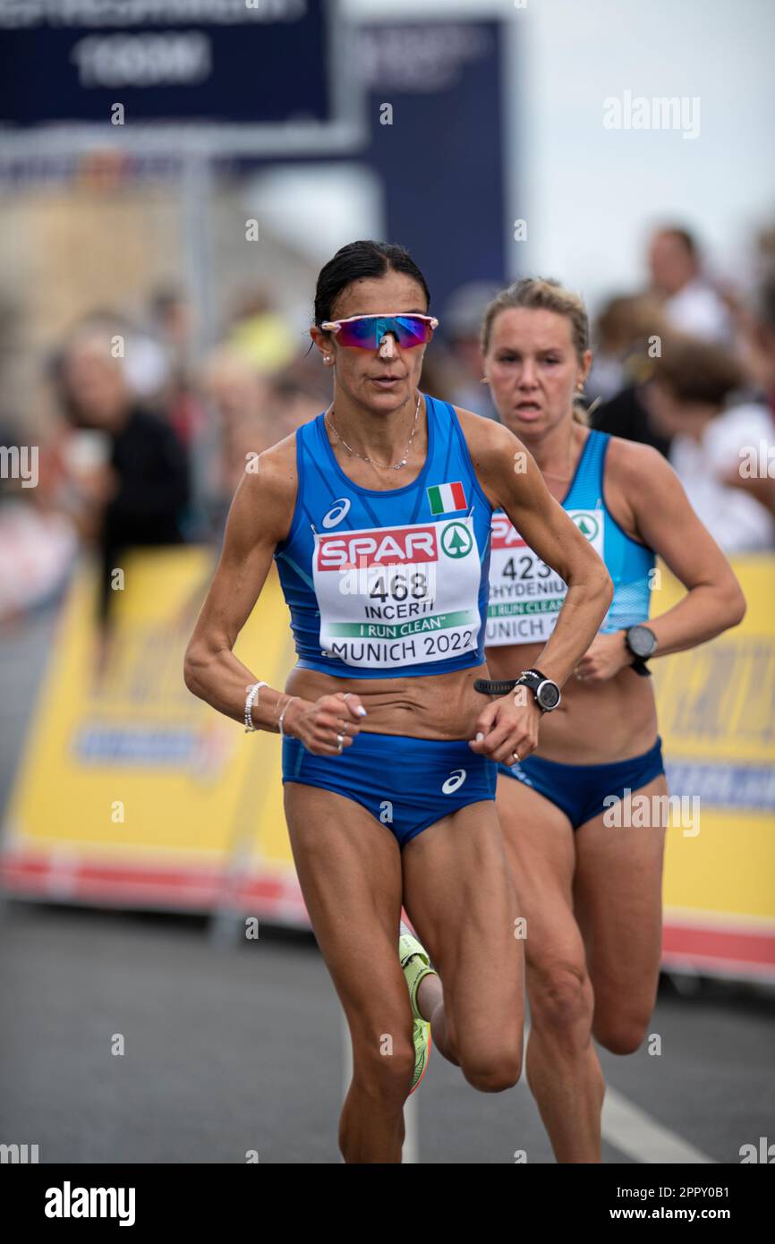 Anna Incerti participating in the Marathon of the European Athletics ...
