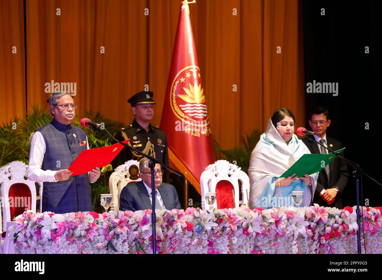 Dhaka, Bangladesh - April 24, 2023: Speaker Shirin Sharmin Chaudhury ...
