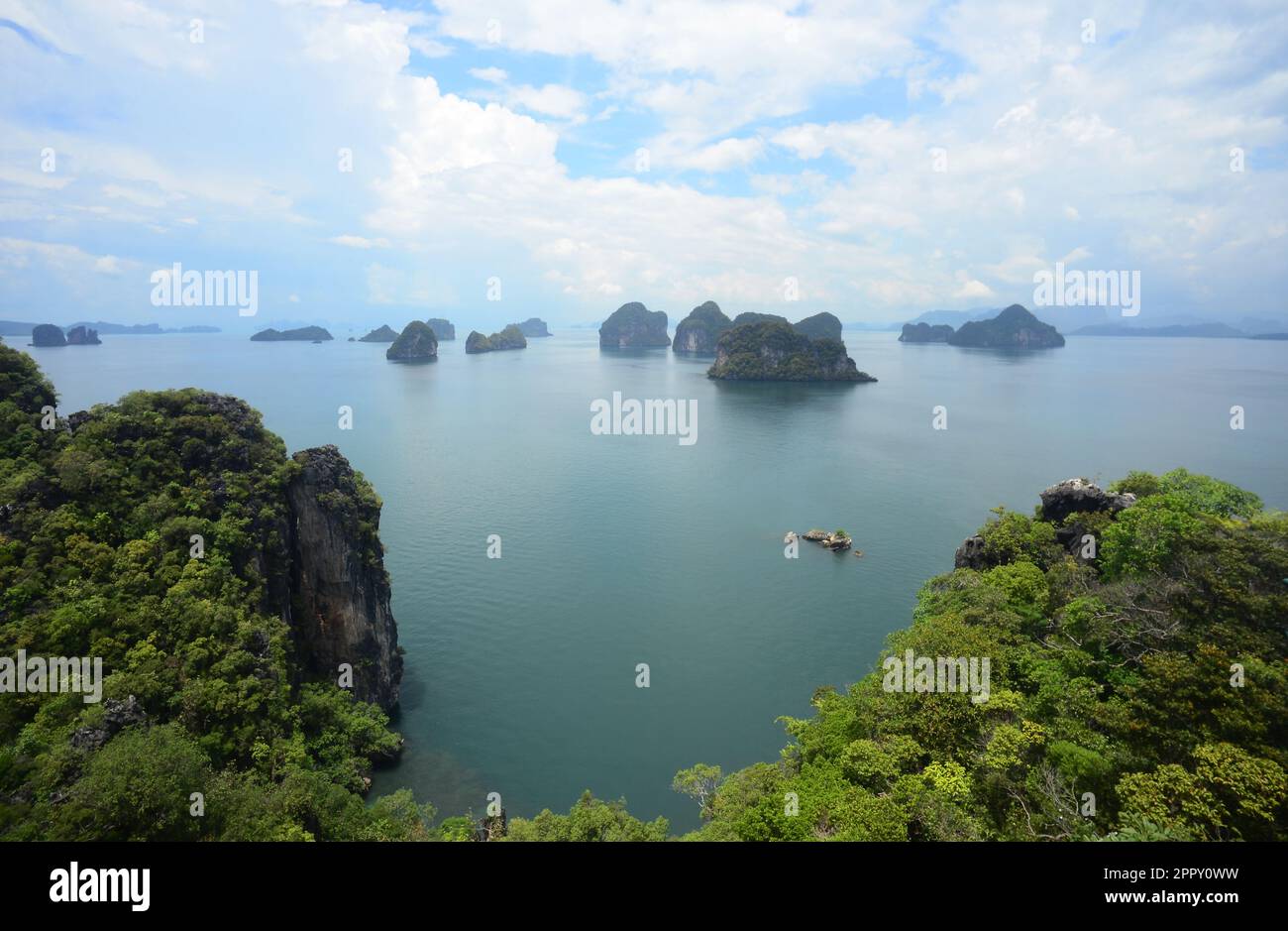 Panorama Aerial view of beautiful natural scenery landscape at tropical ...