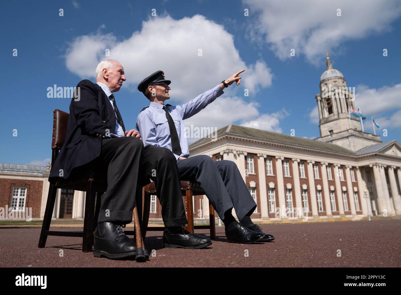93-year-old former RAF Squadron Leader Terrance Devey Smith, who flew ...
