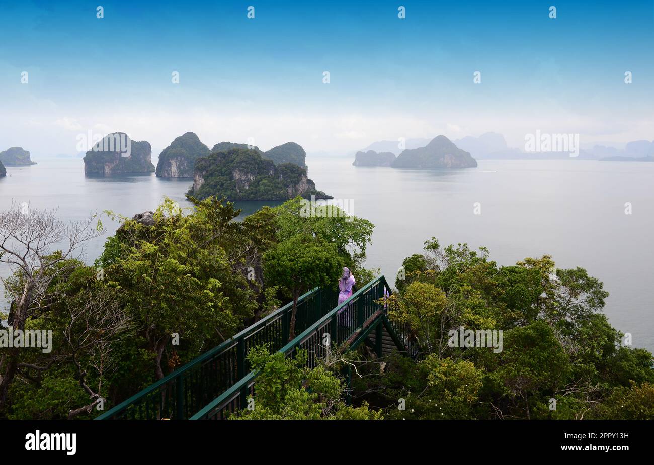 Walkway viewpoint of Koh Hong island of Than Bok Khorani National Park ...