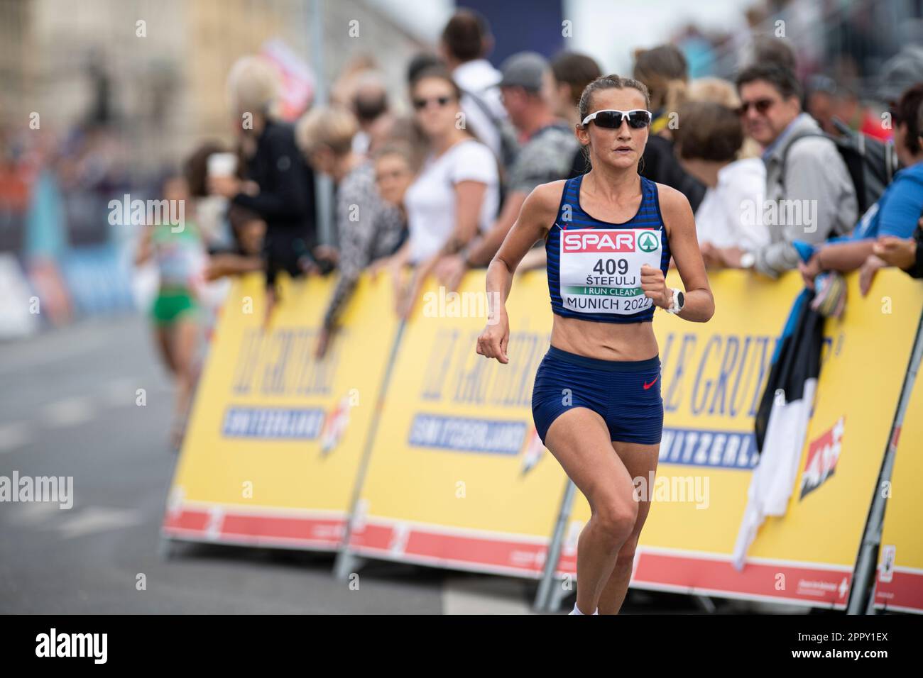 Ana Štefulj participating in the Marathon of the European Athletics ...