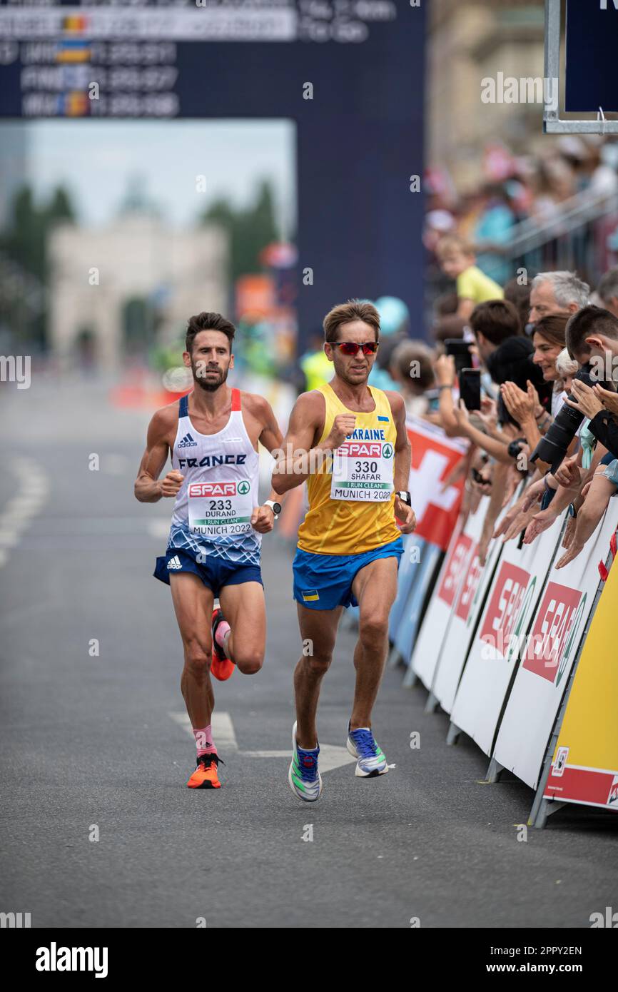 Vitaliy Shafar participating in the Marathon of the European Athletics ...