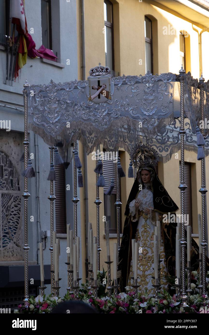 Holy week procession in Leon,Spain Stock Photo - Alamy