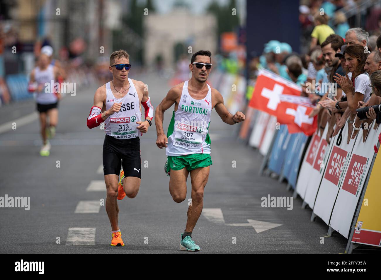 Adrian Lehmann and Fábio OLIVEIRA participating in the Marathon of the ...