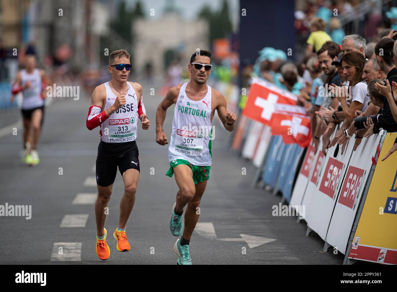 Adrian Lehmann and Fábio OLIVEIRA participating in the Marathon of the ...