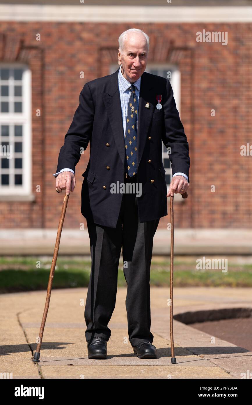 93-year-old former RAF Squadron Leader Terrance Devey Smith, who flew ...