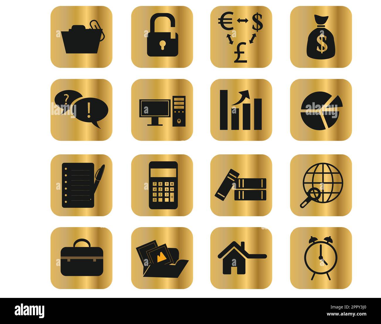 Black and gold metal Cut Out Stock Images & Pictures - Alamy