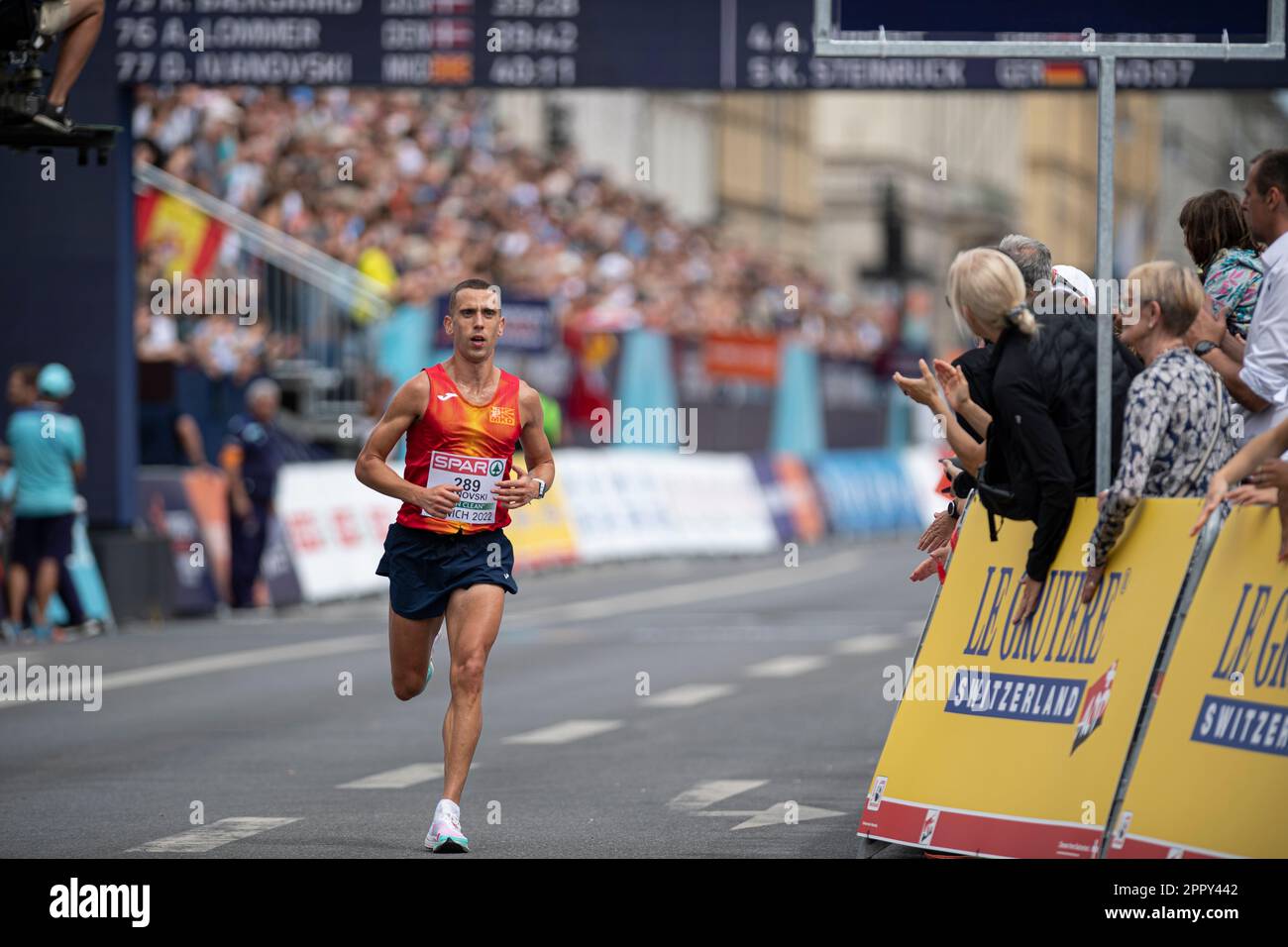 Dario Ivanovski participating in the Marathon of the European Athletics ...