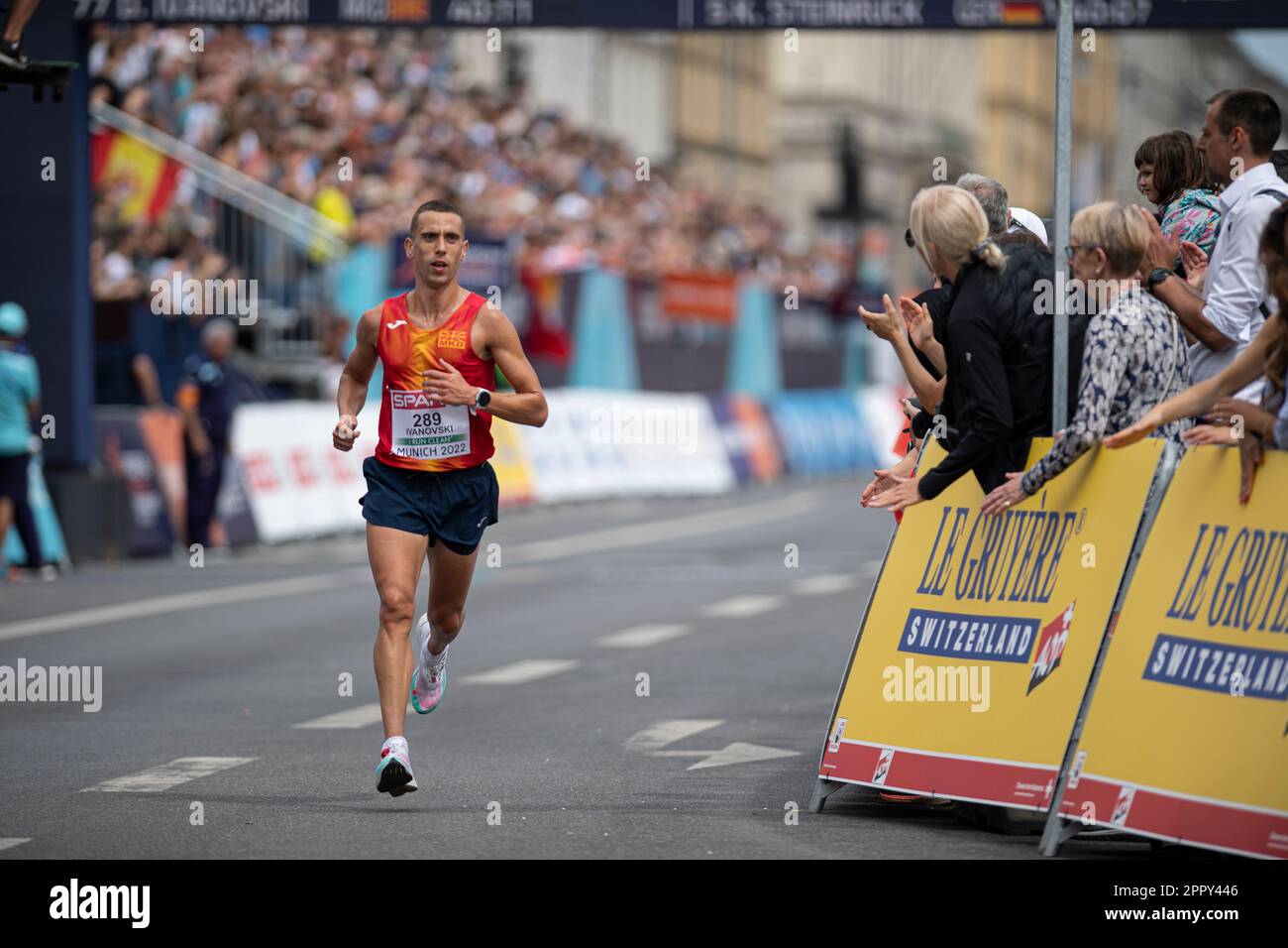Dario Ivanovski participating in the Marathon of the European Athletics ...