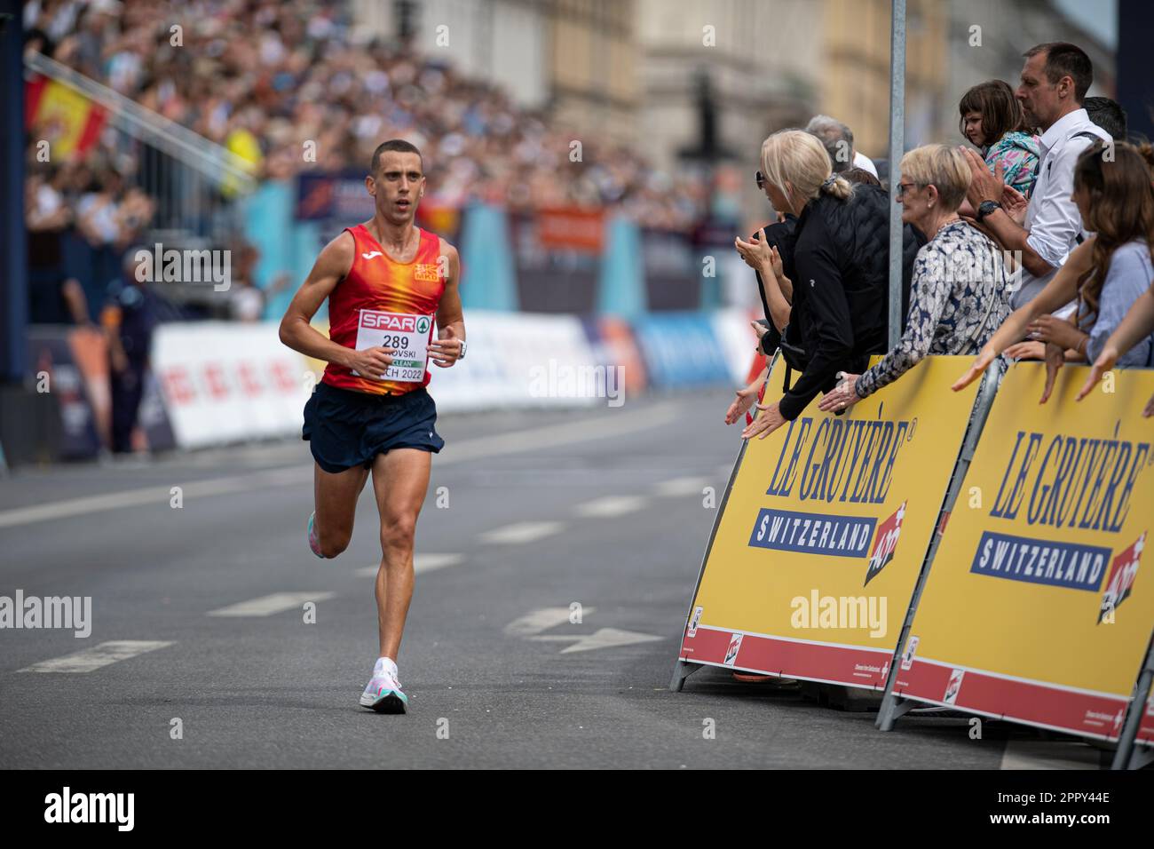 Dario Ivanovski participating in the Marathon of the European Athletics ...