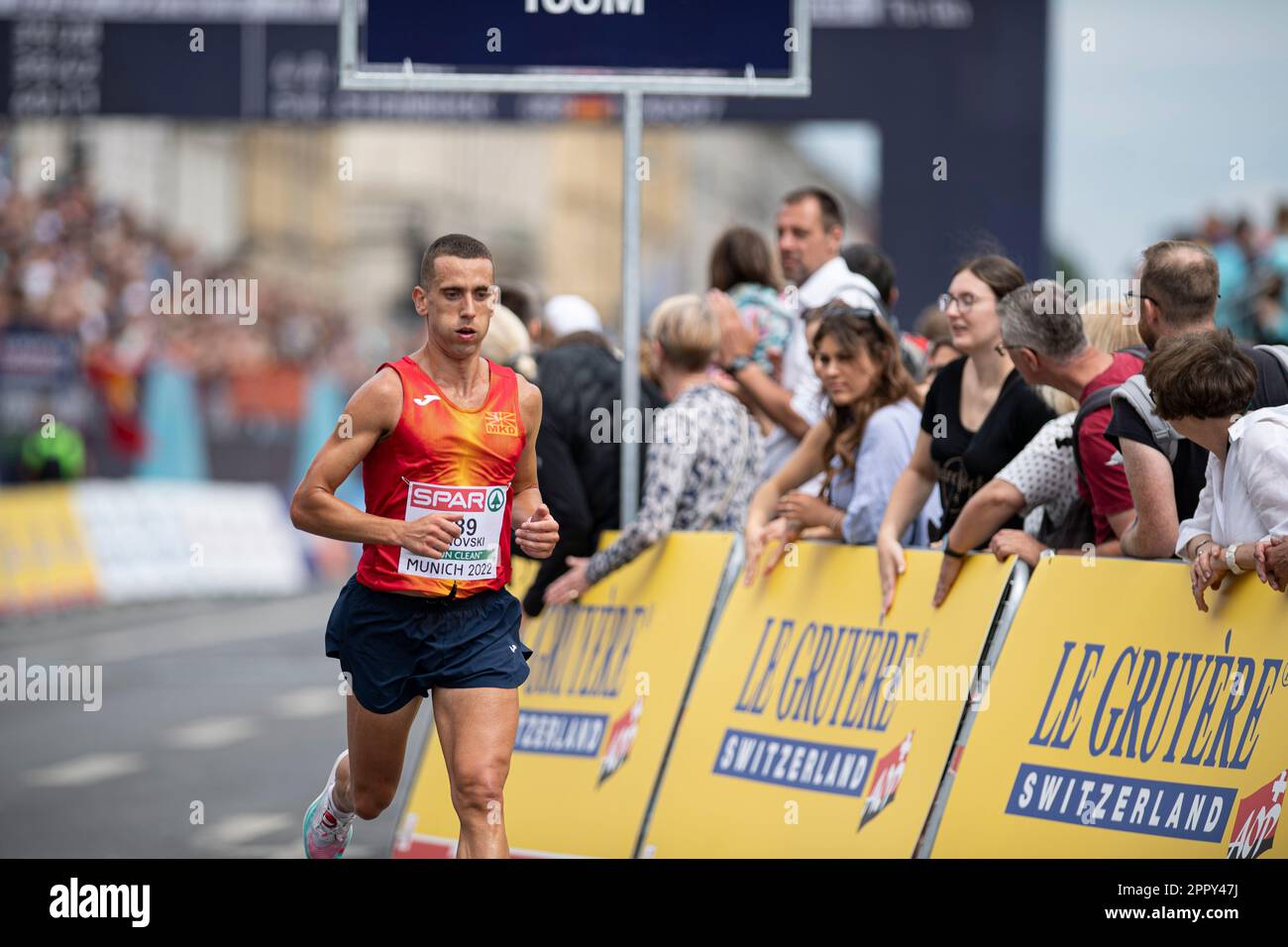 Dario Ivanovski participating in the Marathon of the European Athletics ...