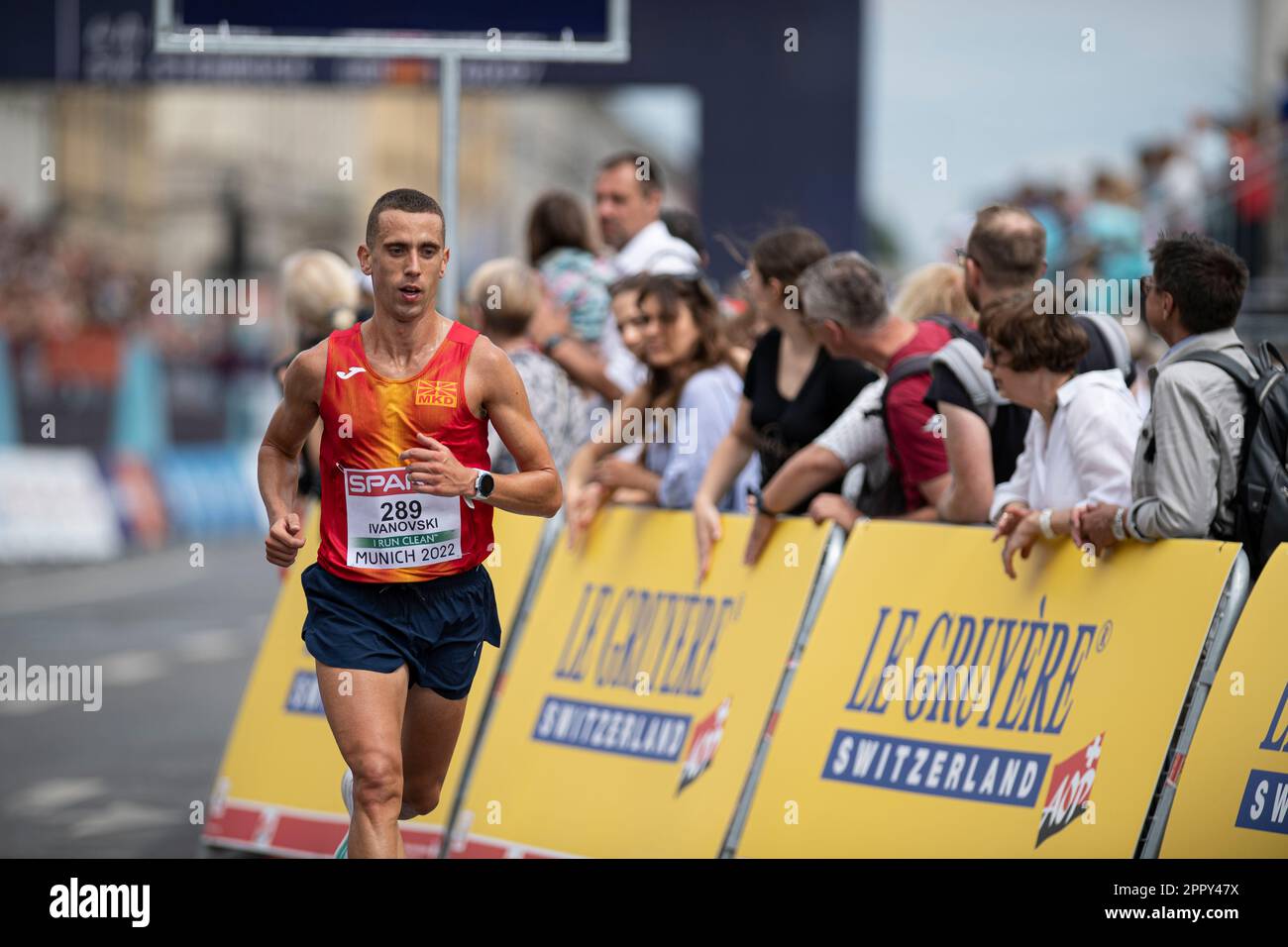 Dario Ivanovski participating in the Marathon of the European Athletics ...