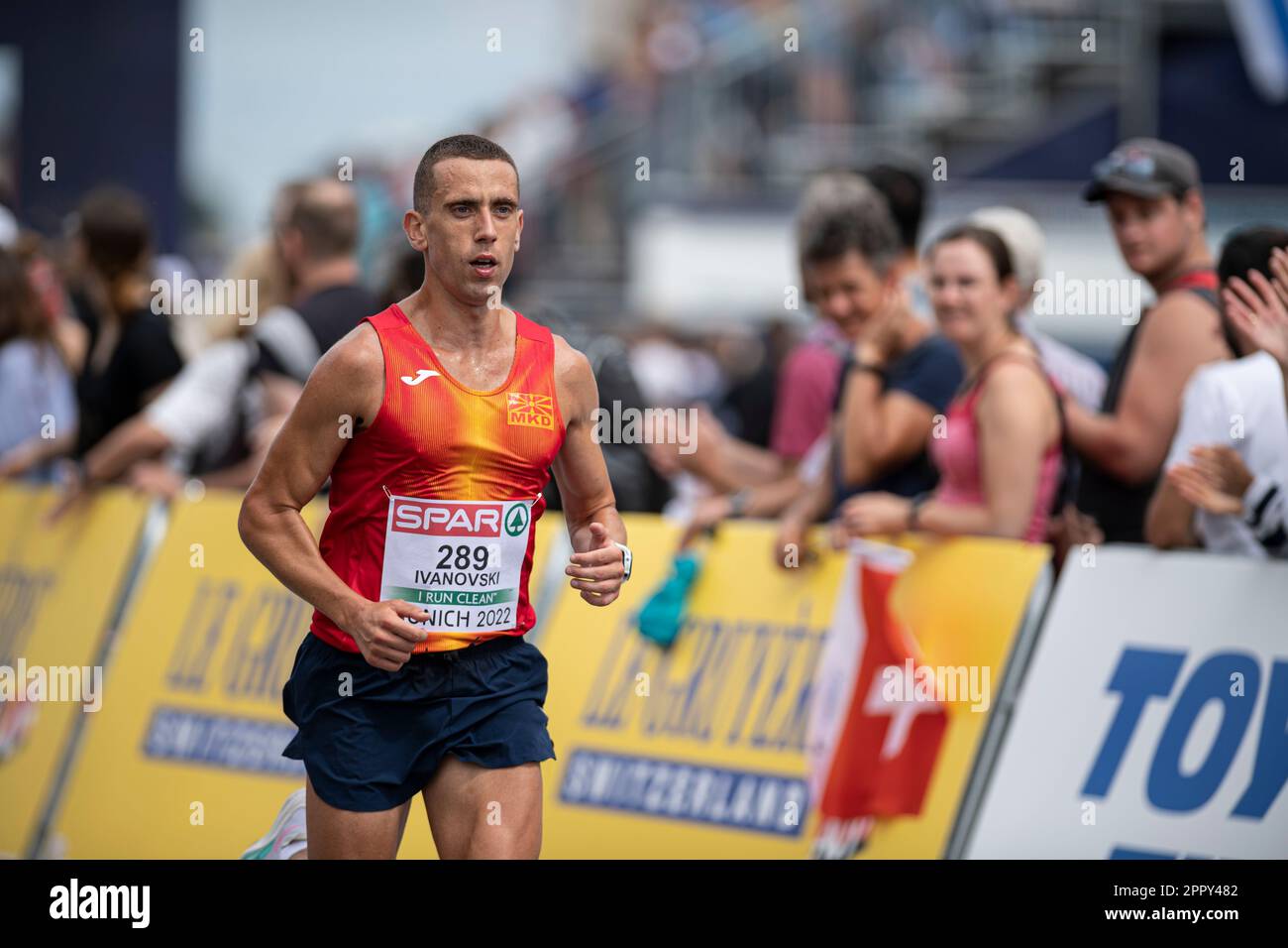 Dario Ivanovski participating in the Marathon of the European Athletics ...