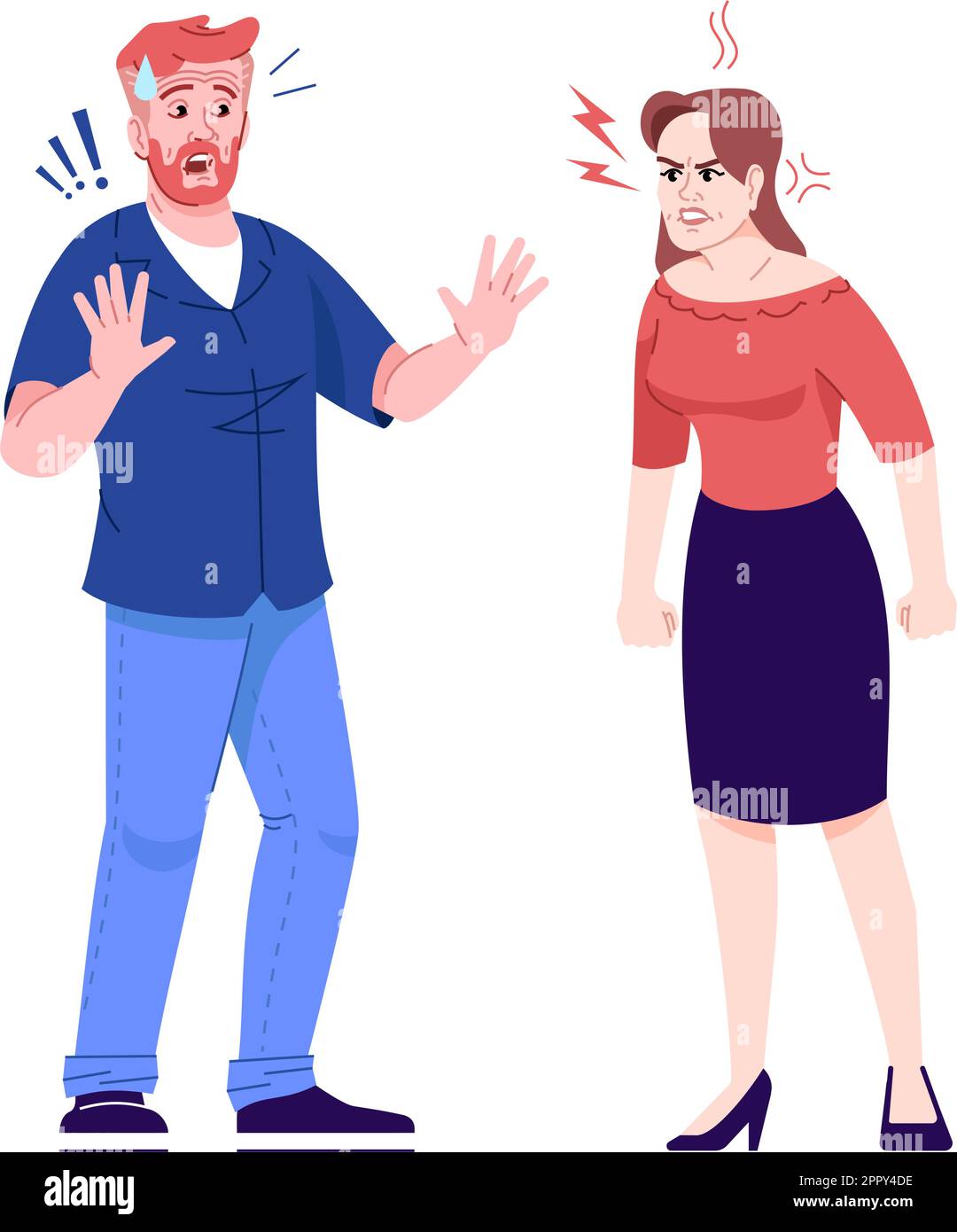 Family dispute drawing hi-res stock photography and images - Alamy