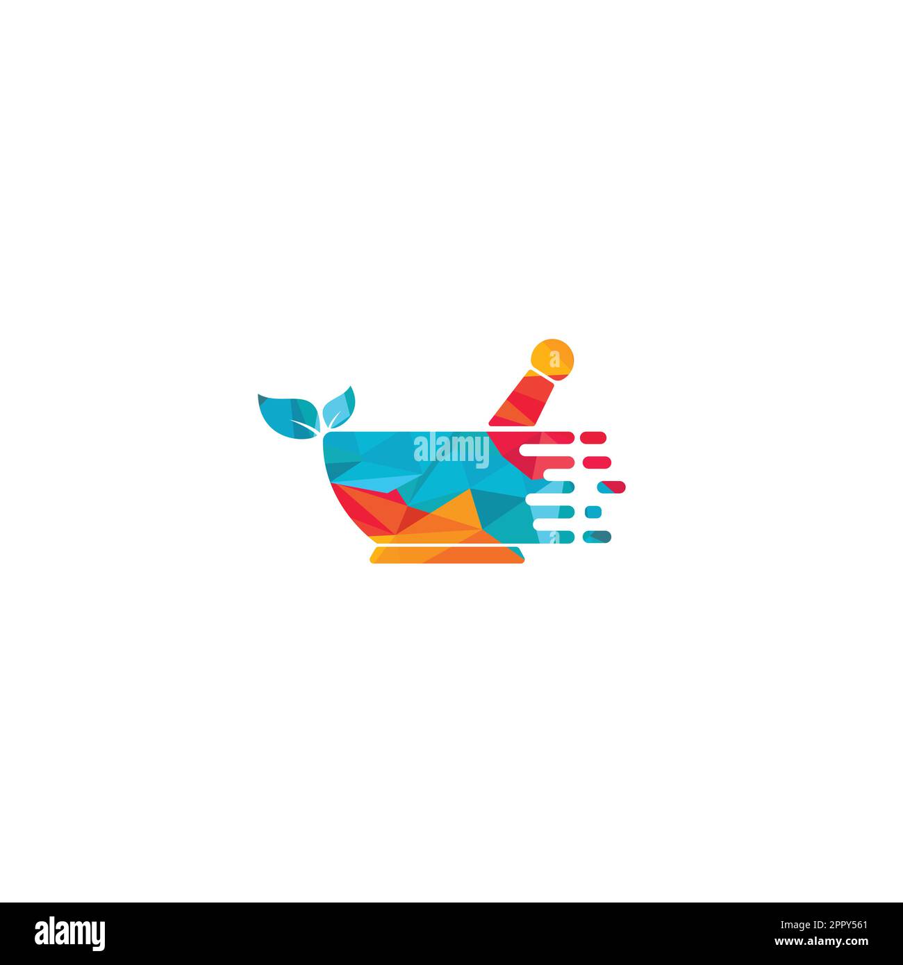 Pharmacy medical logo design. Natural mortar and pestle logo Stock ...