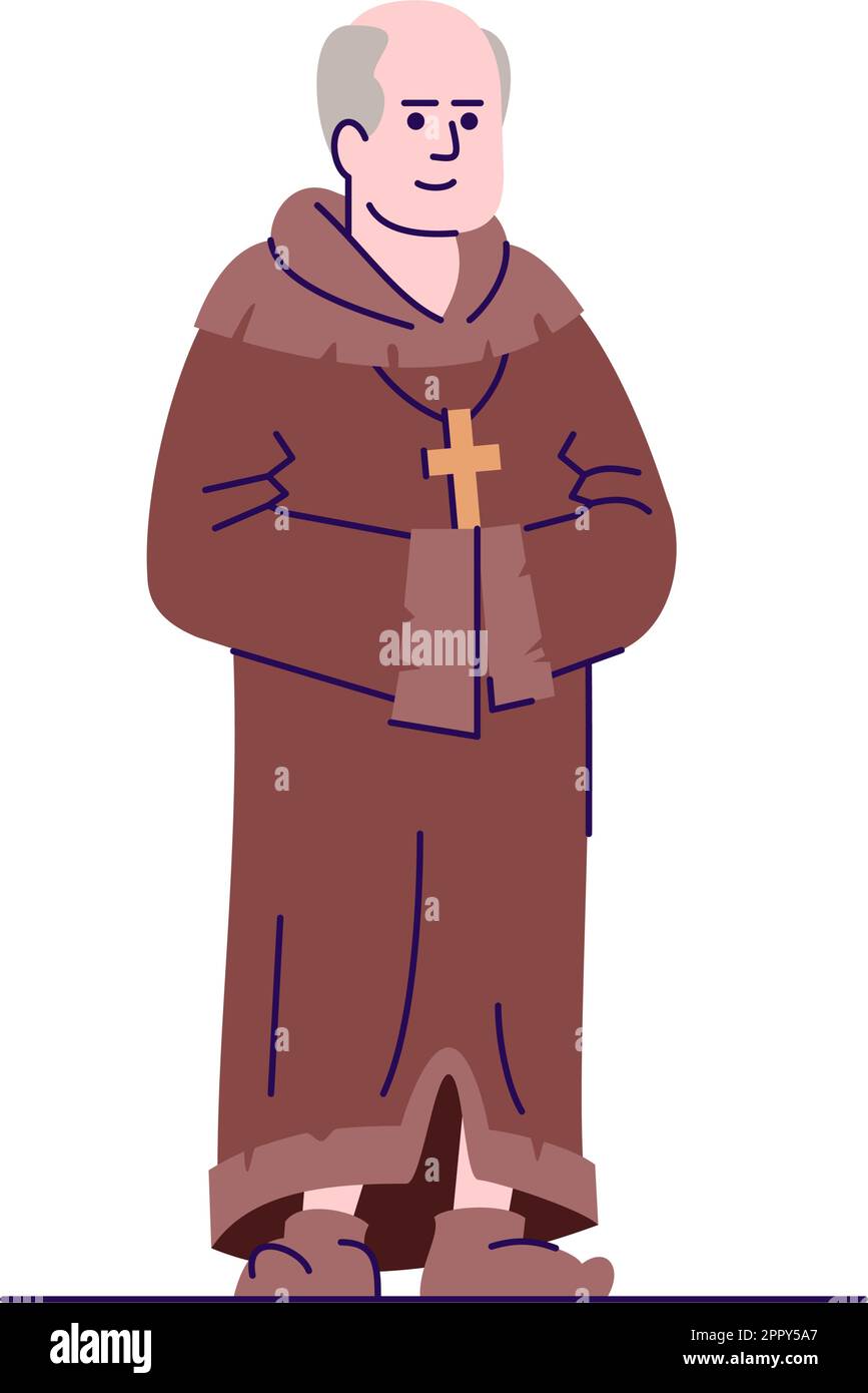 Catholic priest medieval Stock Vector Images - Alamy