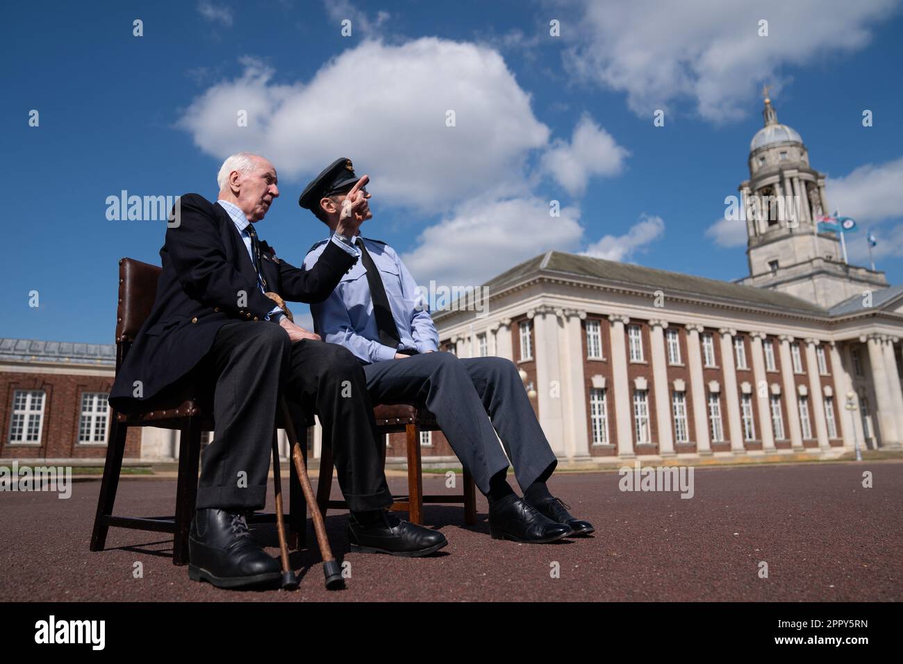 93-year-old former RAF Squadron Leader Terrance Devey Smith, who flew ...