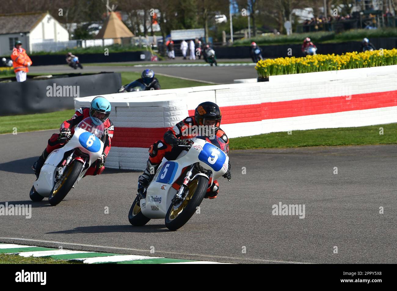 Grant Goodings, Yamaha TZ350G, Nick Williamson, Yamaha TZ350G, Hailwood ...