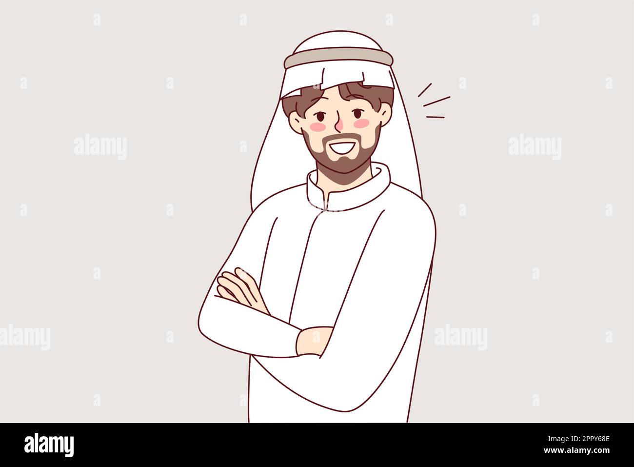 Arabic man in thobe Stock Vector Image & Art - Alamy