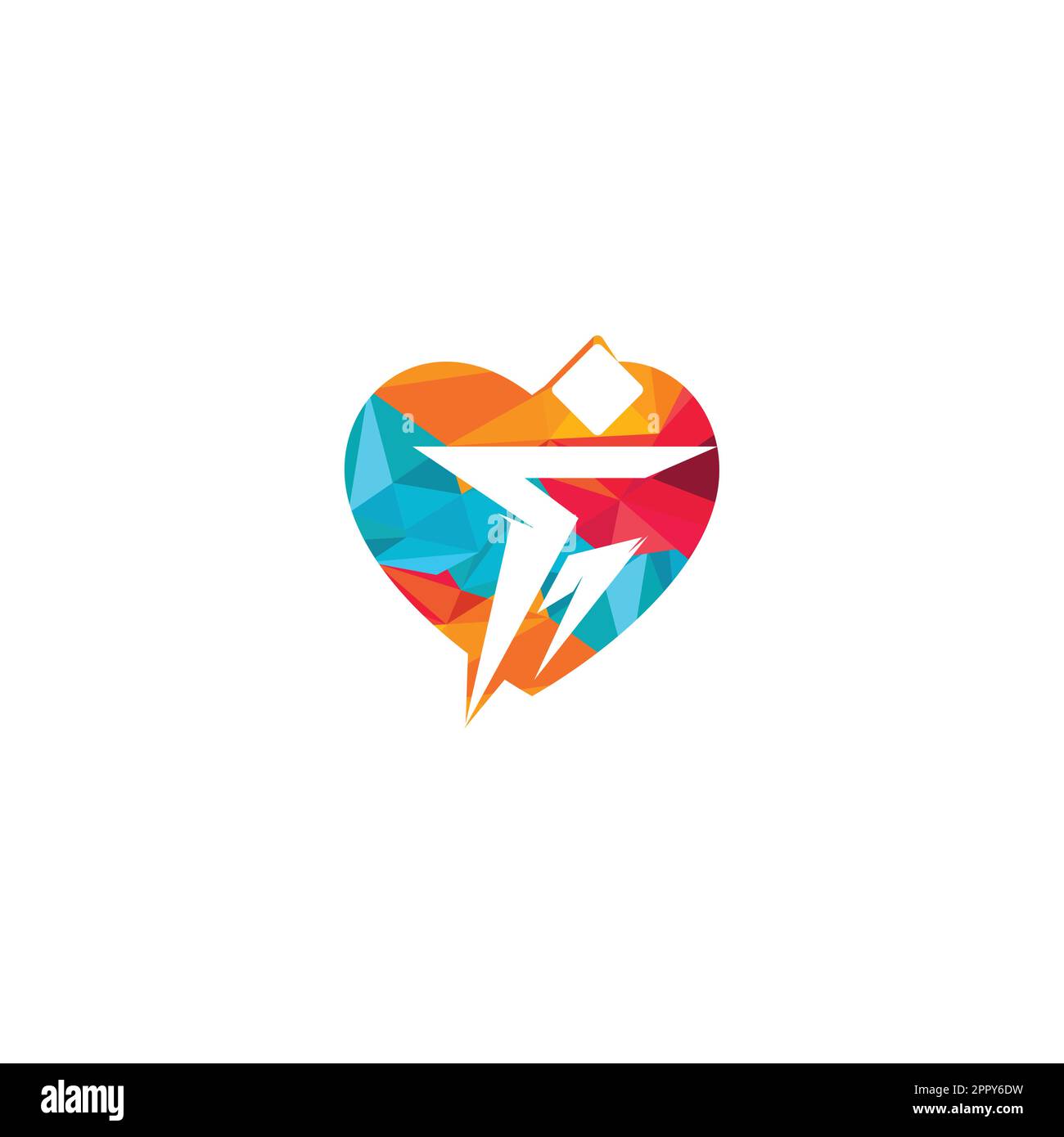 Man Fitness love logo design. Run man with heart shape logo Stock ...