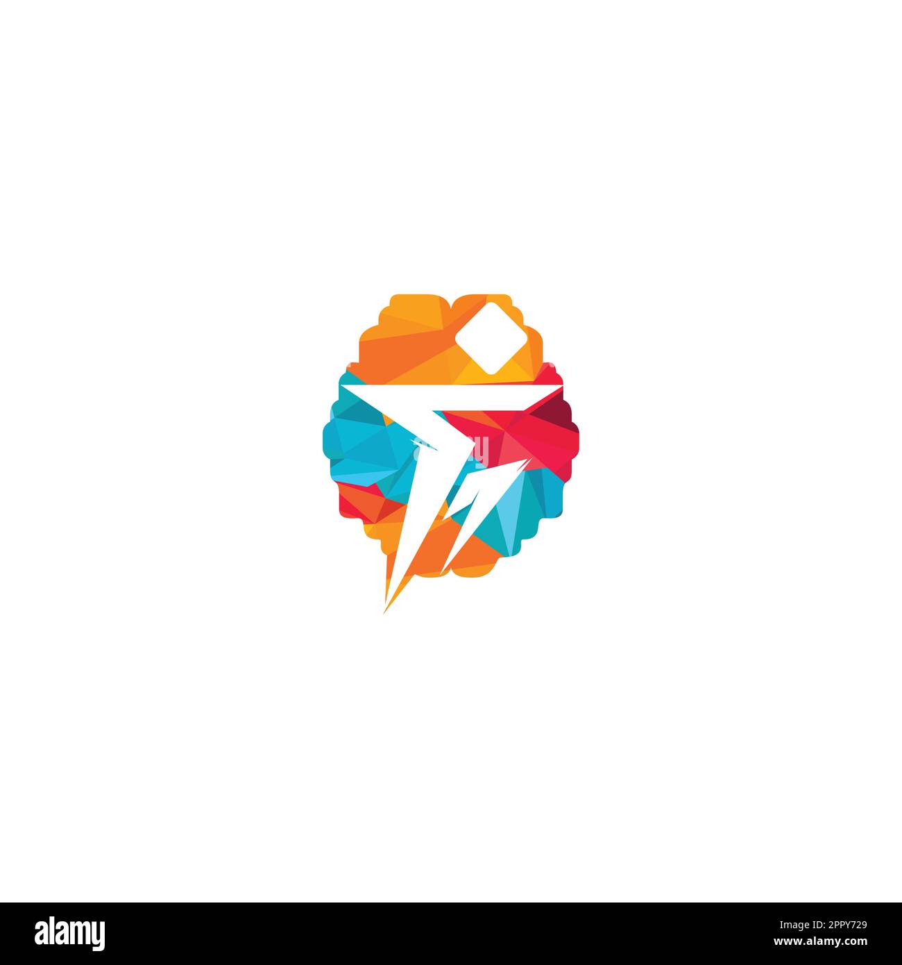 Man Fitness with Brain logo design. Run man logo Stock Vector Image ...