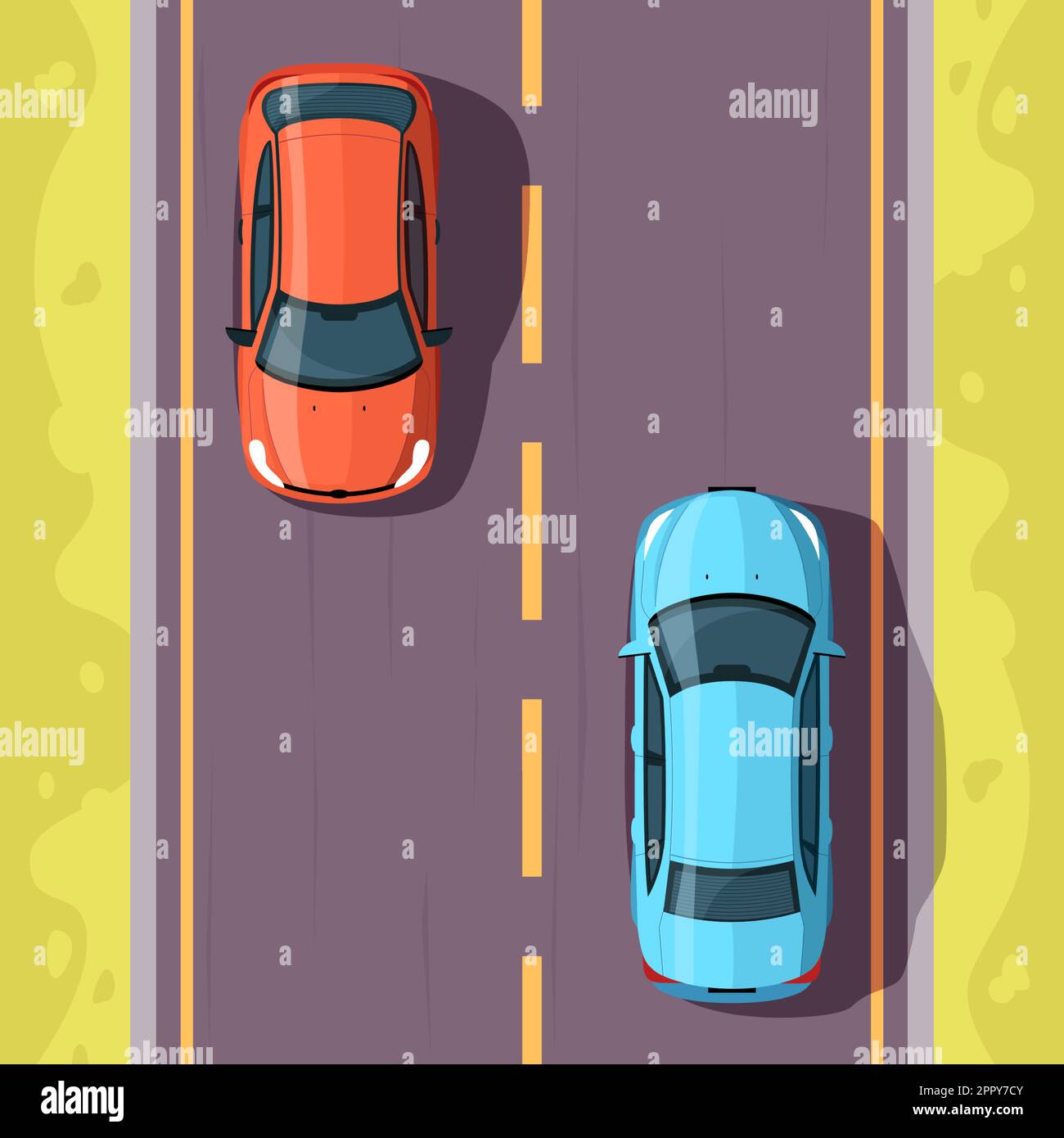 Overhead street view Stock Vector Images - Alamy