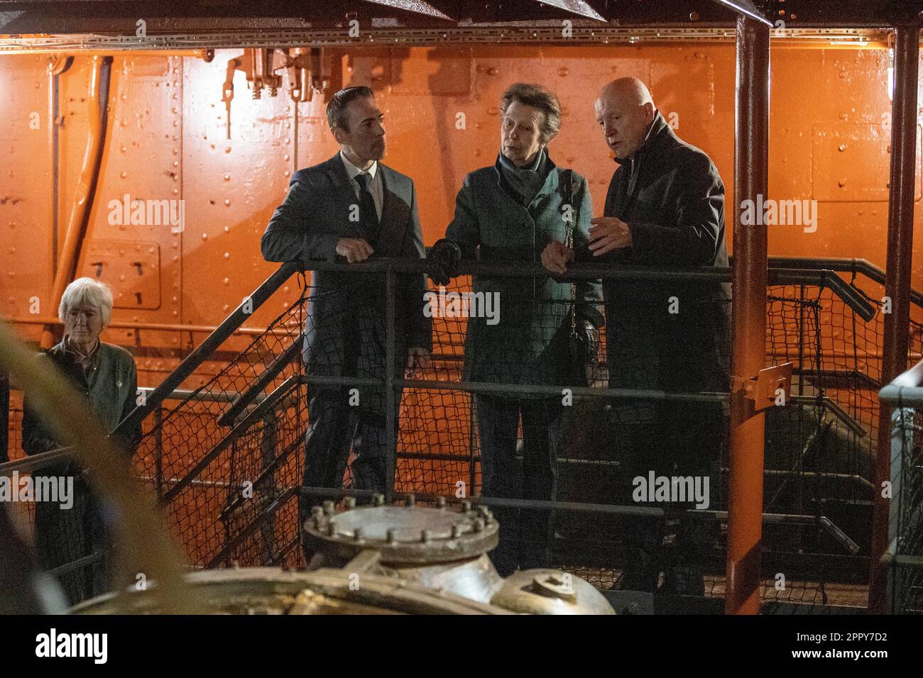 The Princess Royal with Captain John Rees (left) Chief of Staff ...