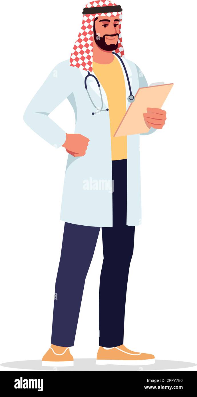 Saudi nurse illustration Stock Vector Images - Alamy