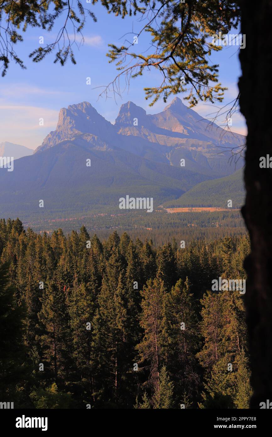 A nice view of The Three Sisters Stock Photo - Alamy