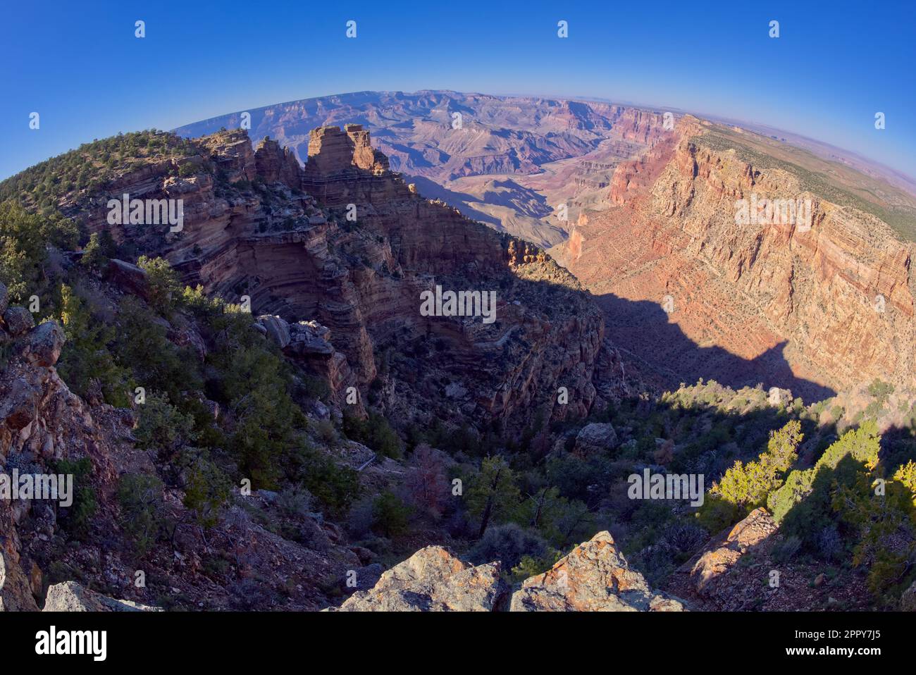 Grand Canyon Arizona view from cliffs east of the Desert View Point ...