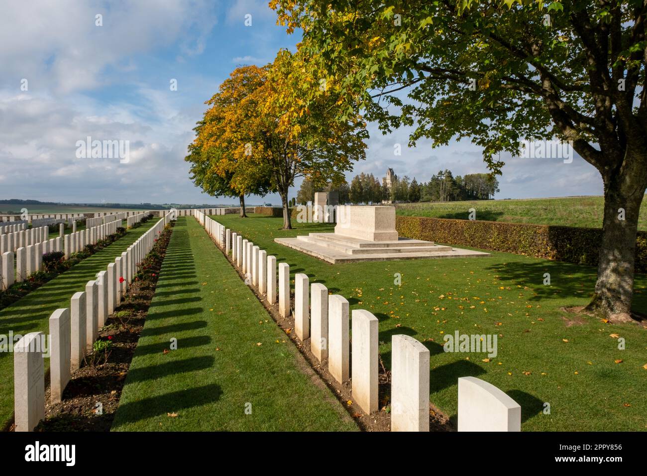 Connaught Cemetery in the Somme region of France Stock Photo - Alamy