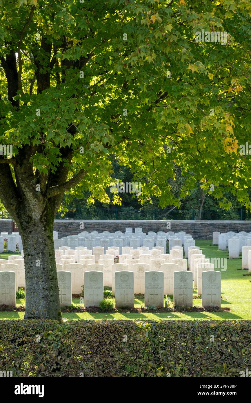 Connaught Cemetery in the Somme region of France Stock Photo - Alamy