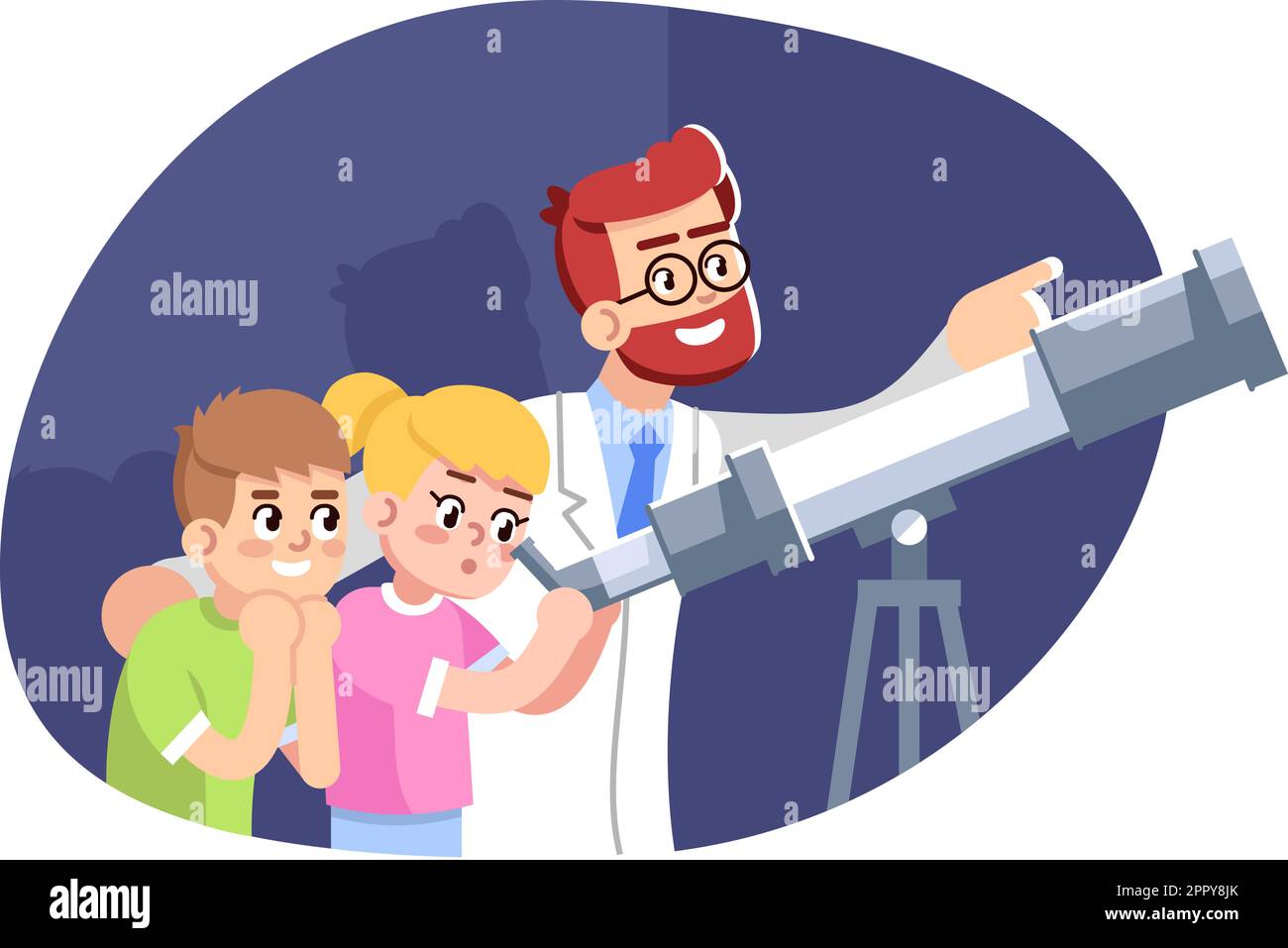 Lesson school teacher observe Stock Vector Images - Alamy