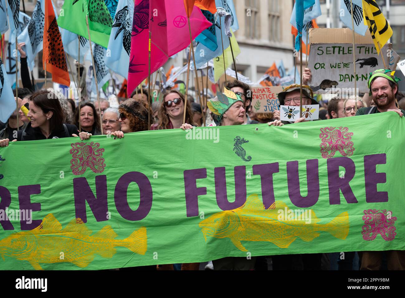London, UK. 22 April, 2023. Day 2 of four days of climate protests ...