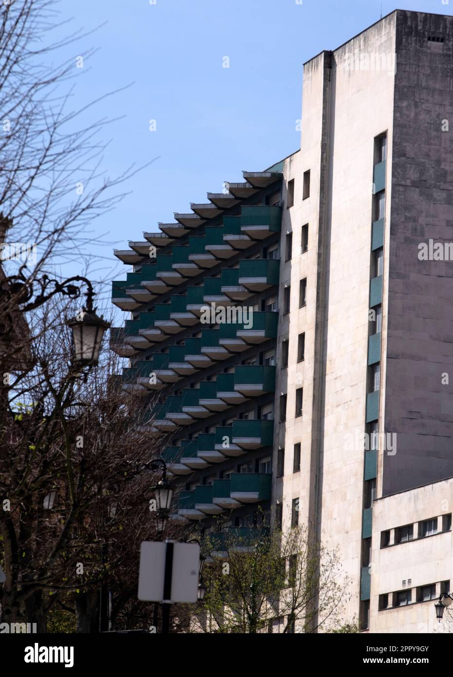 modern design architecture apartment block in oviedo,spain Stock Photo ...