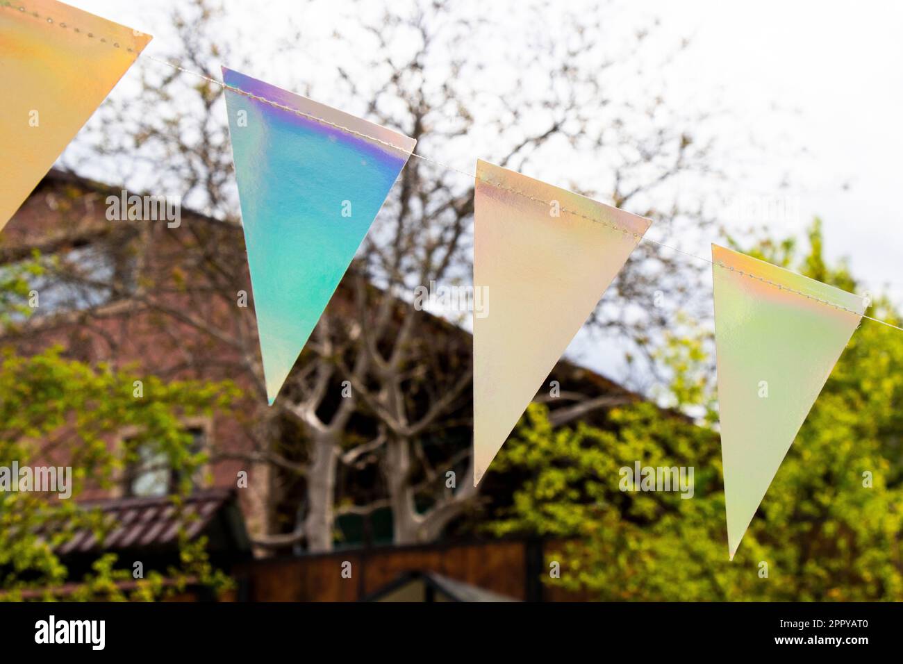 Flags with triangles hi-res stock photography and images - Alamy