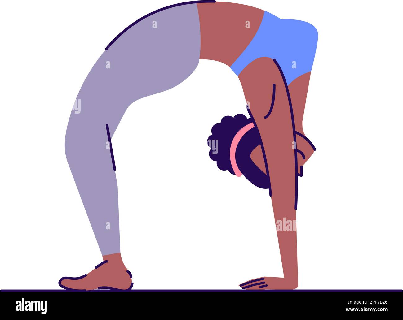 Pilates bridge Stock Vector Images - Alamy