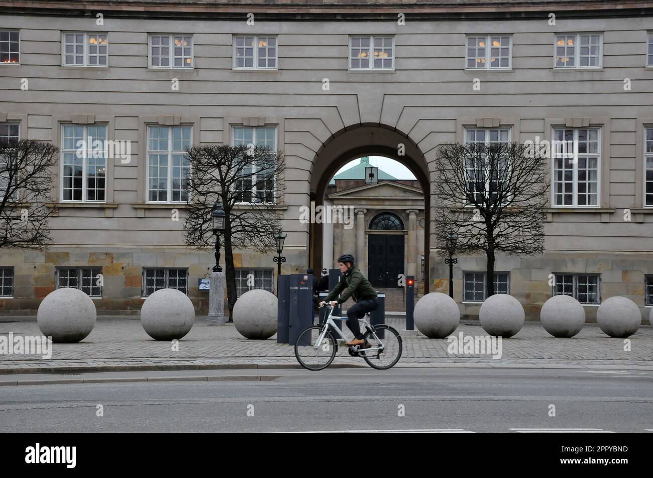 Copenhagen /Denmark/25 April 2023/ View through the port dark door ...
