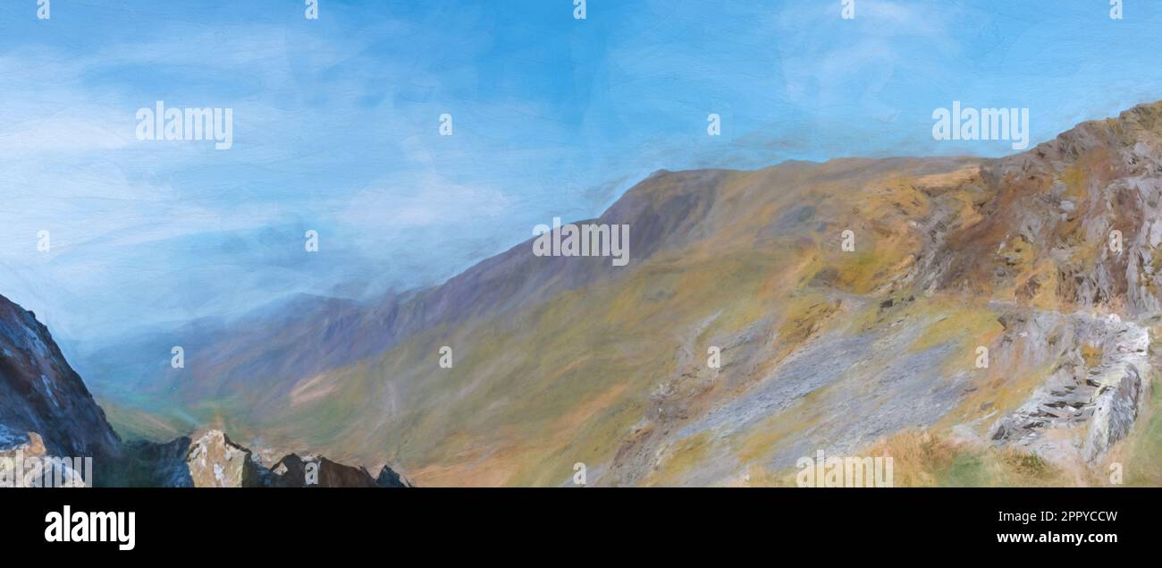 Welsh mine painting hi-res stock photography and images - Alamy