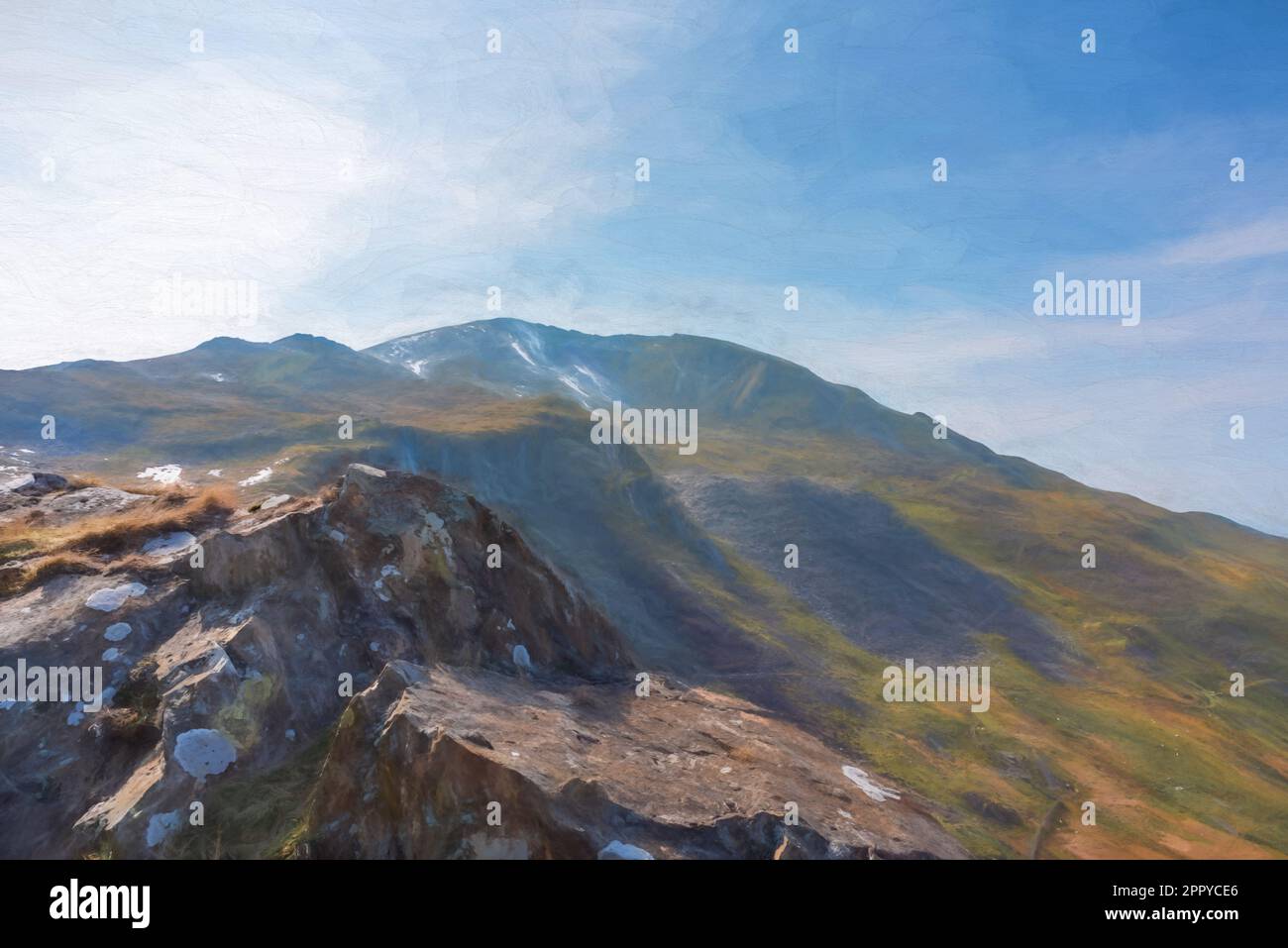 Welsh mine painting hi-res stock photography and images - Alamy
