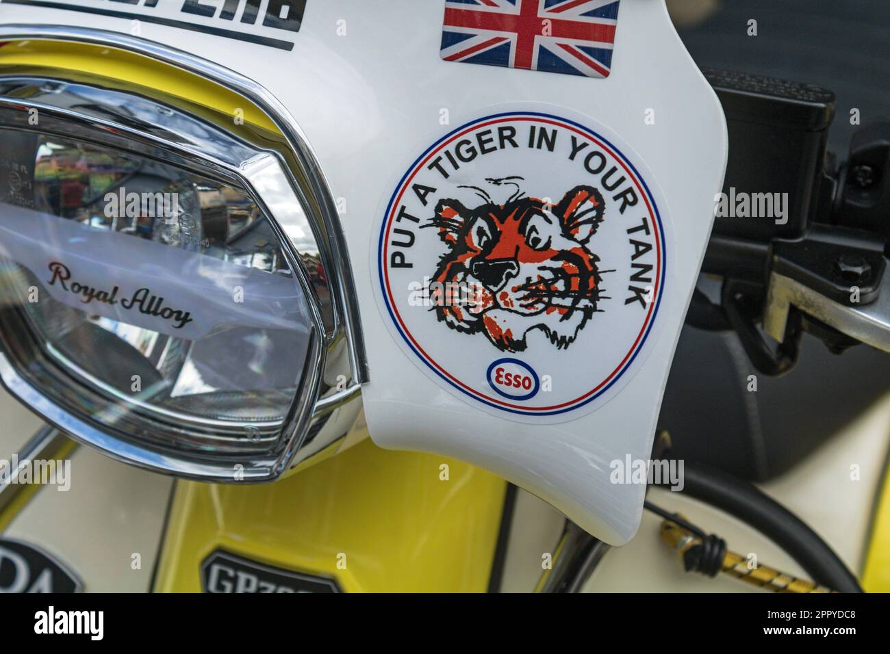 Royal Alloy scooter. Ribble Valley Scooter Rally 2022 Stock Photo - Alamy