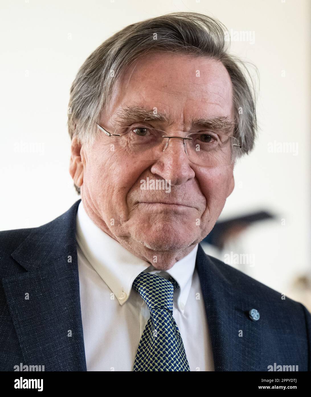Munich, Germany. 25th Apr, 2023. Elmar Wepper, actor, after receiving ...