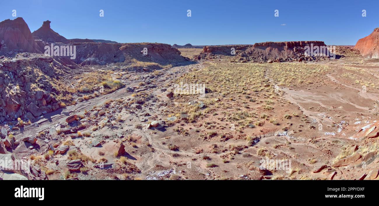 View of Tiponi Gap in the distance from the dry cliff of Tiponi Gap ...