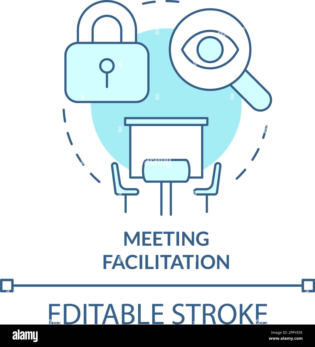 Facilitation icon Stock Vector Images - Alamy