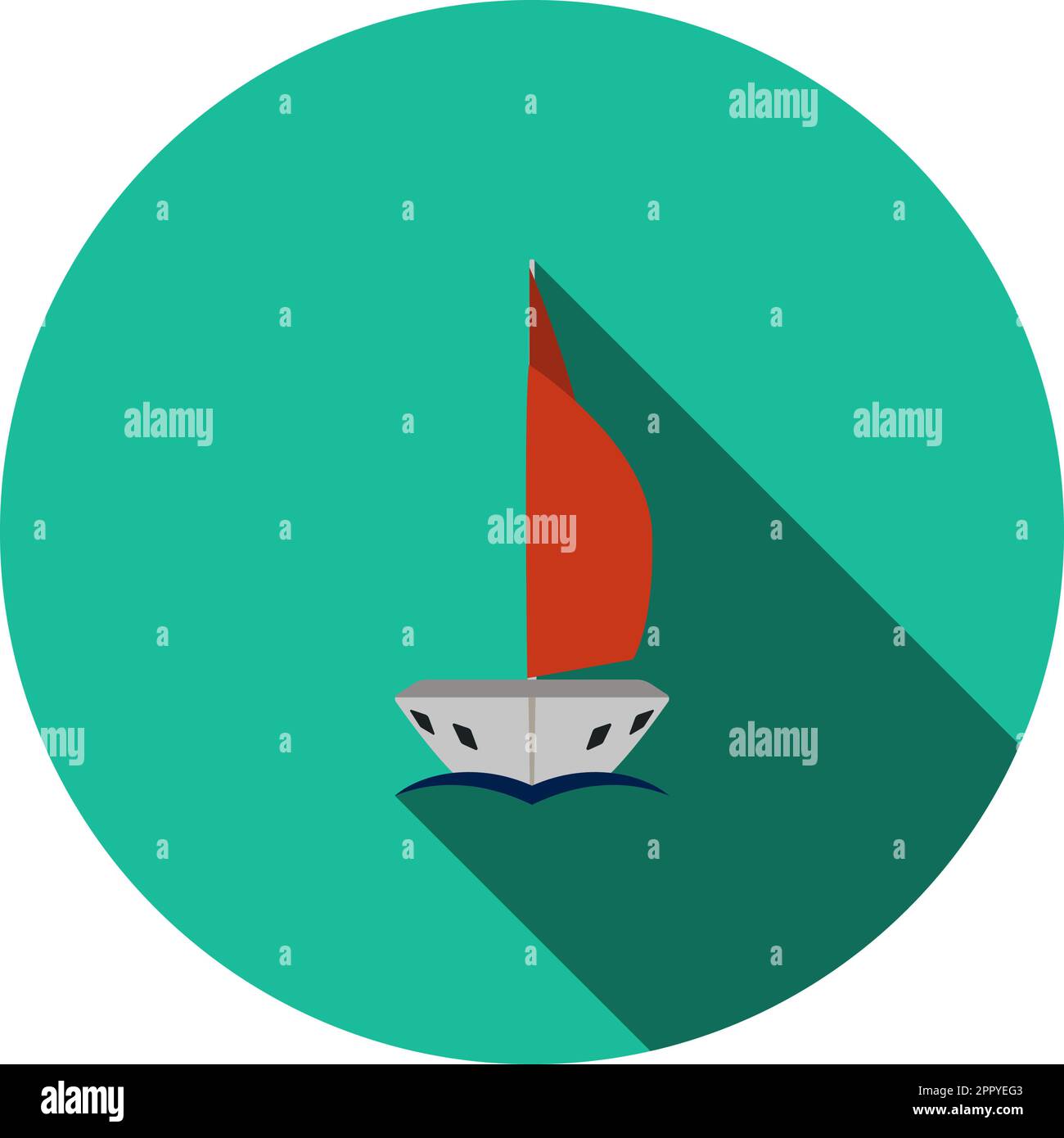 Sail Yacht Icon Stock Vector Image & Art - Alamy