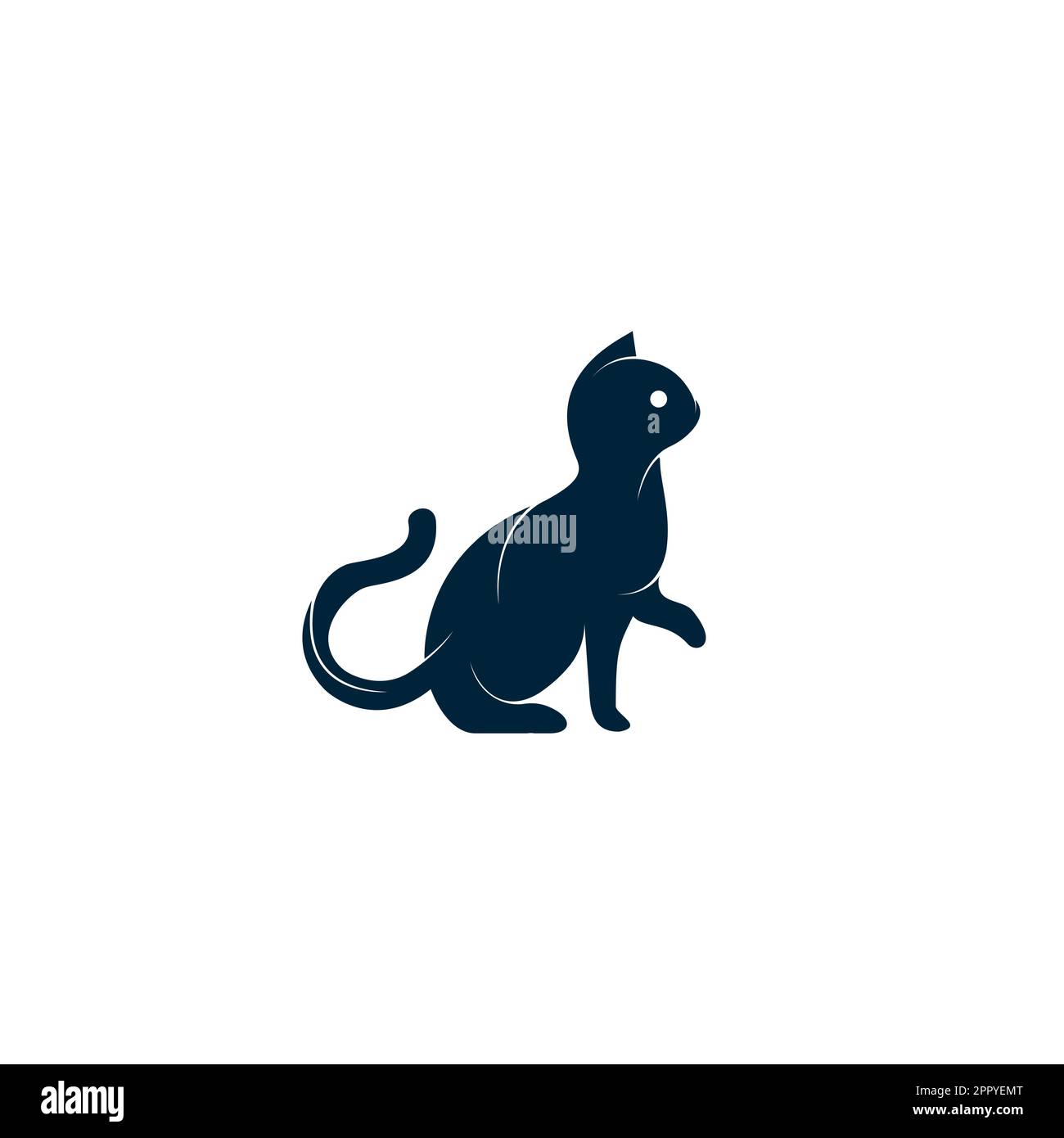 Cat vector logo design. Pet shop logo design. Animal Pet Care Logo ...