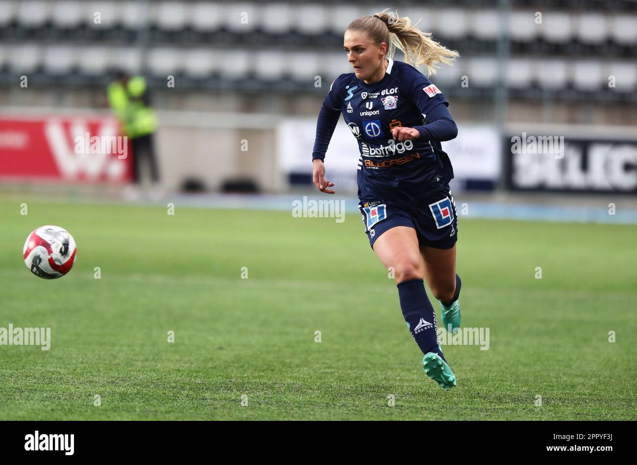 Linköpings no 15 Lisa Björk during Monday's football match in the OBOS ...