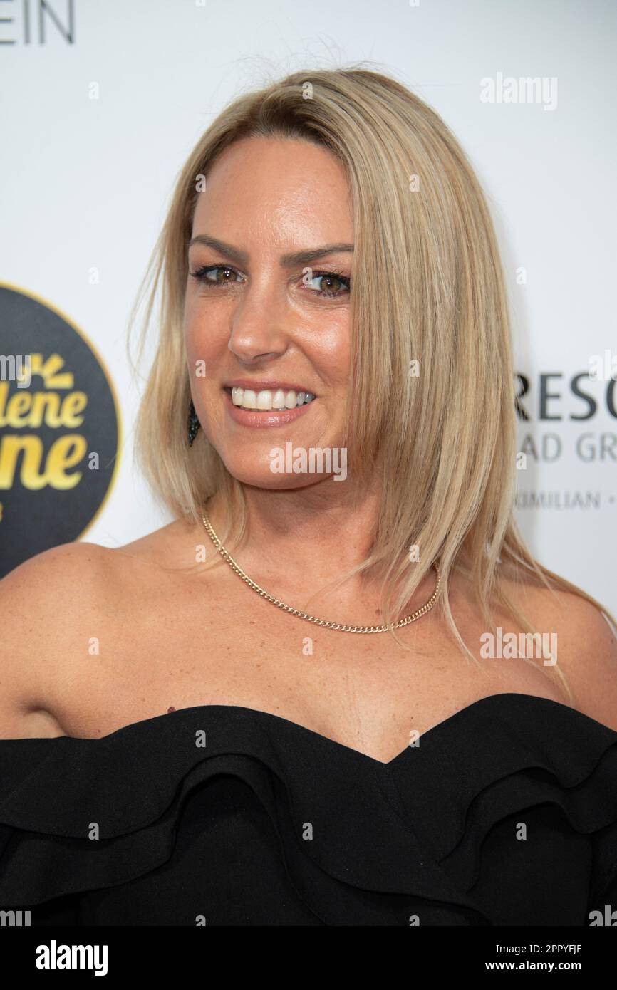 Calcar, Deutschland. 22nd Apr, 2023. Laura ANGELA, singer, Red Carpet ...