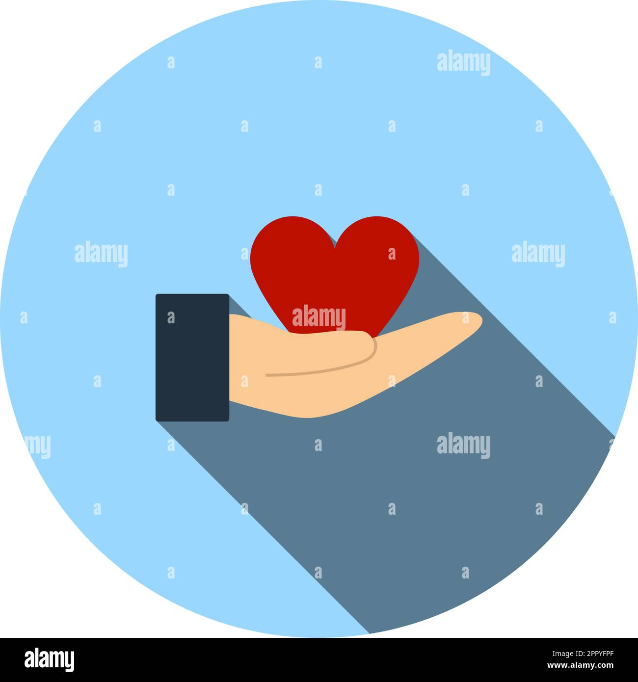 Hand Present Heart Ring Icon Stock Vector Image & Art - Alamy